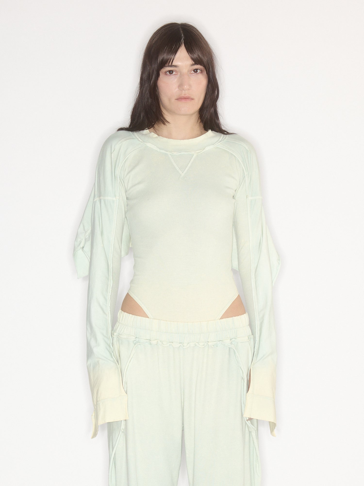 Bellona Leotard Subtle Green – KNWLS